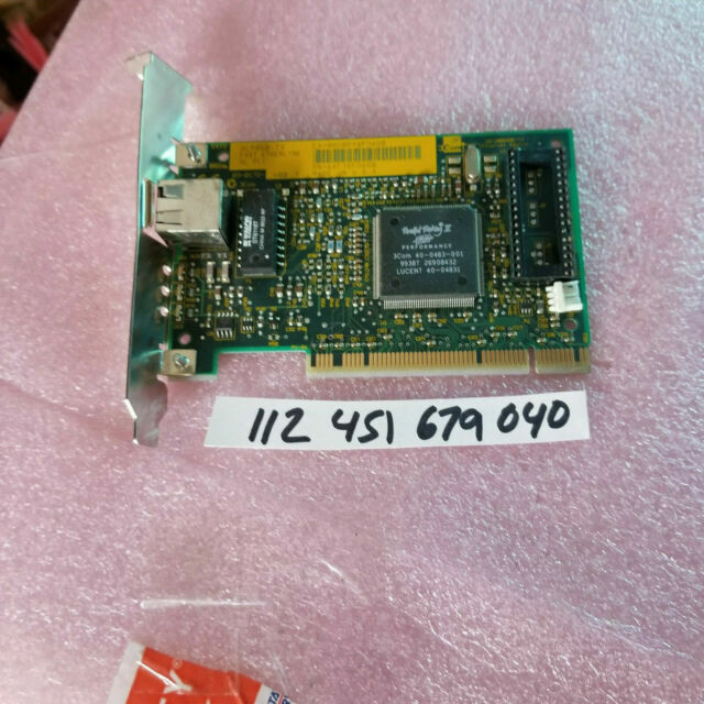 3Com 3c905b-tx 10/100 Fast Etherlink XL Controller T22587 for sale ...