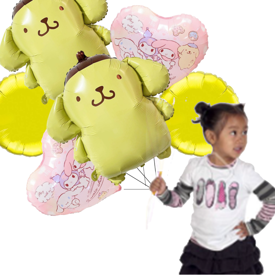 POMPOMPURIN cup plate swirl birthday party supplies favor centerpiece ...