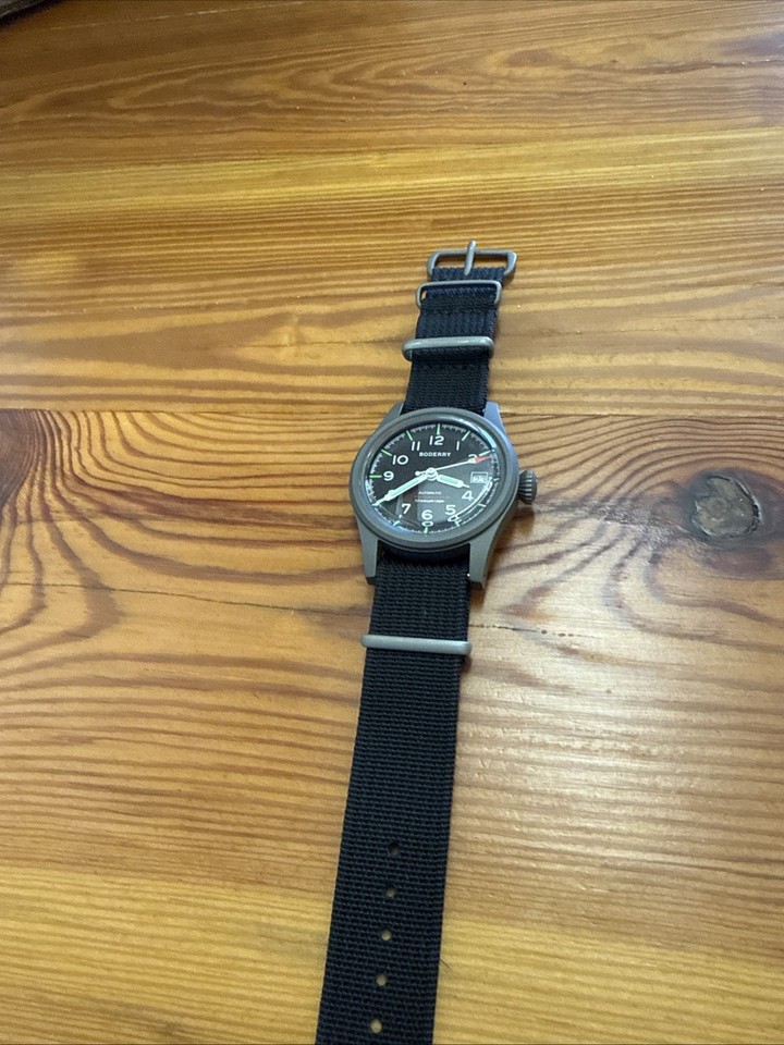 Boderry Land Master Titanium Automatic Watch. Runs Great. | eBay