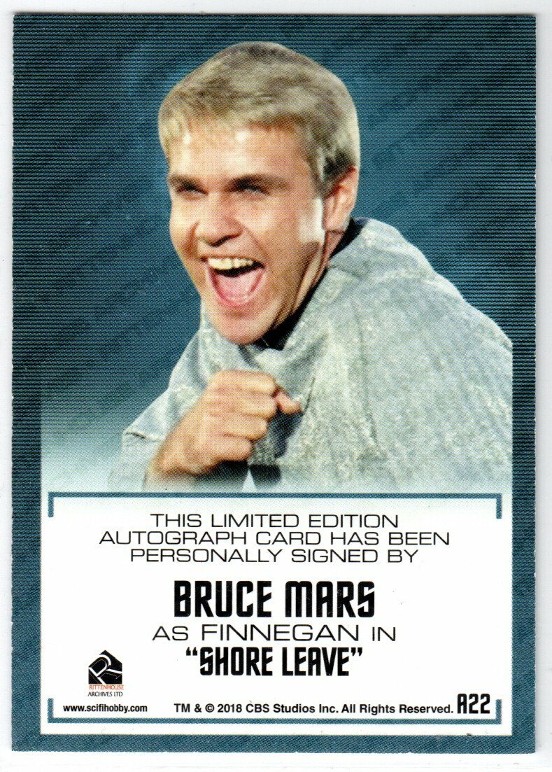 STAR TREK TOS ARCHIVES & INSCRIPTIONS A22 BRUCE MARS AS FINNEGAN ...