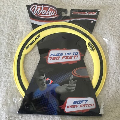 Wahu Wingblade Flying Ring Soft Grip Outdoor Toy Frisbee Discs Yellow ...