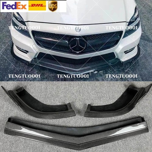 For Mercedes Benz W218 CLS63AMG 550 11-14 Carbon Fiber Front Lip ...