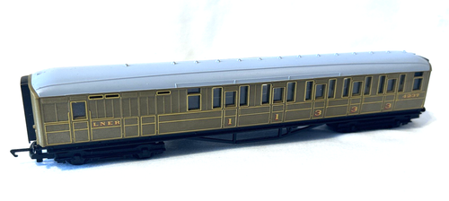 00 Gauge LNER Teak Brake Coach - 4237 - R4333 - Hornby - Excell. used ...