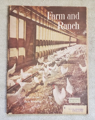 Vintage February 1957 Farm and Ranch Magazine Hen Housing | eBay