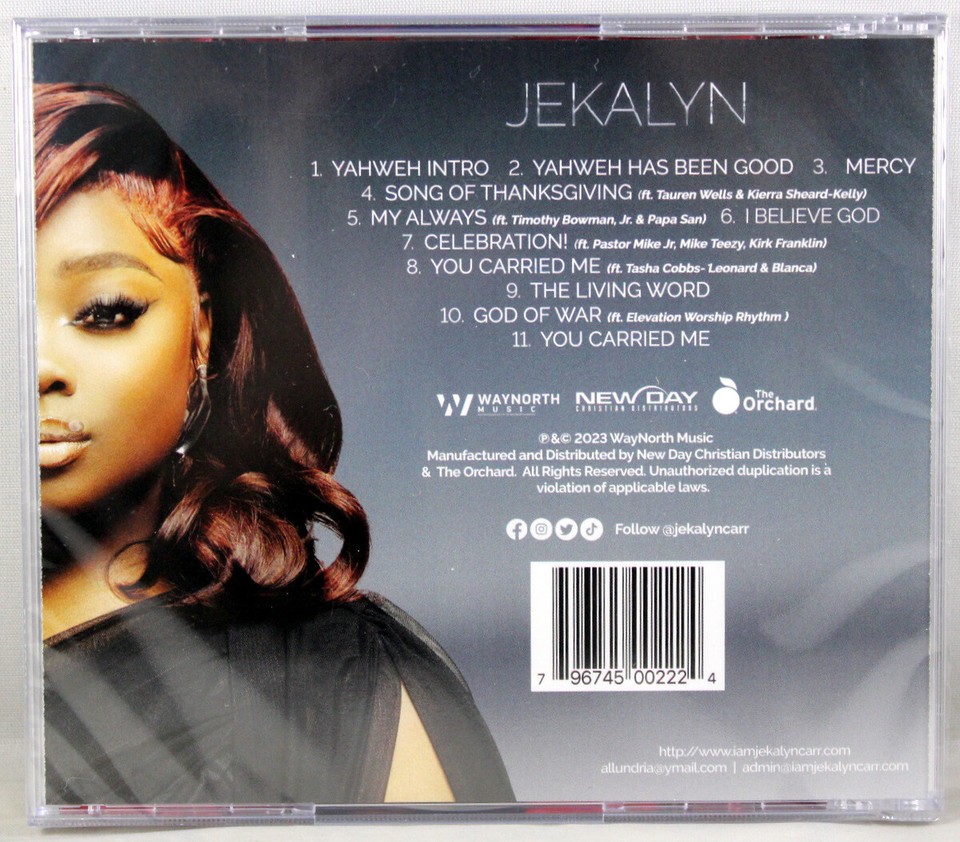 Jekalyn Carr Self-Titled Jekalyn NEW CD Christian Gospel Music ...