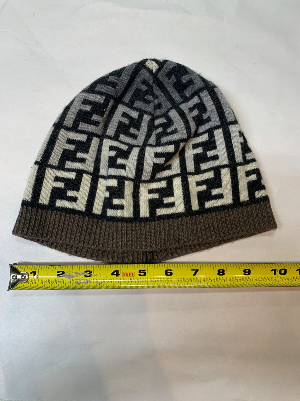 Fendi Roma Vintage Monogram Beanie Hat - Gem