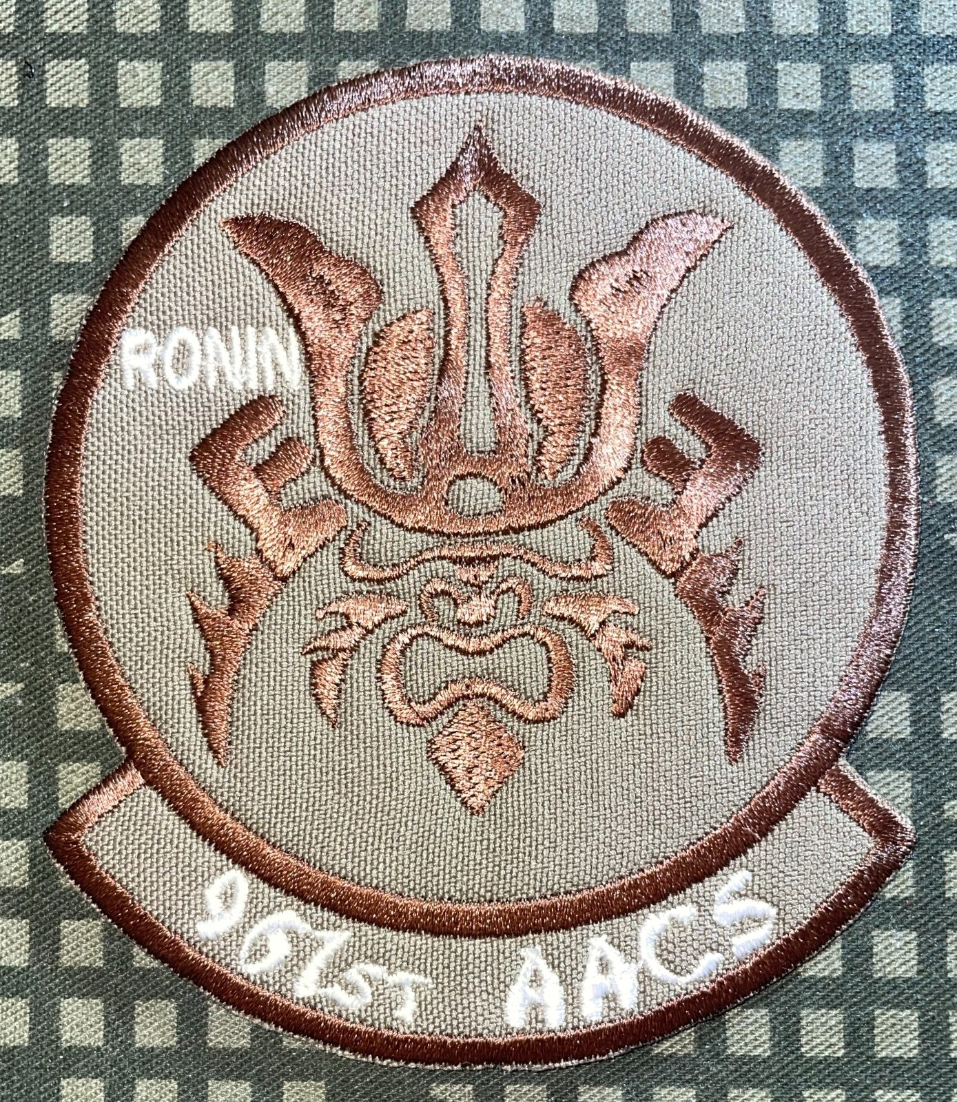 USAF 961st AACS Airborne Air Control Sq Ronin Patch Hook & Iron-On ...