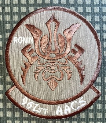 USAF 961st AACS Airborne Air Control Sq Ronin Patch Hook & Iron-On ...