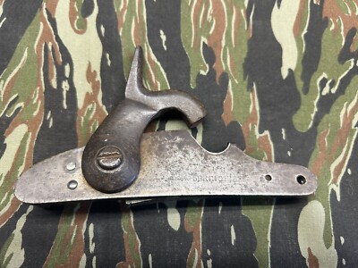 C0221-Antique U.S. Springfield Side Lock Plate Hammer Assembly ...