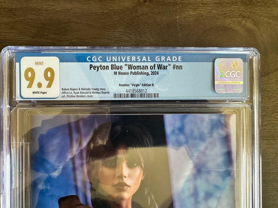 Peyton Blue "Woman of War" CGC 9.9 Mint⎜Renders Virgin Edition N Full ...