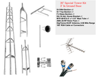AMERITE ~ ANTENNA AND TOWER KIT-30FT SPECIAL SERIES 0-50 MILE RANGE | eBay