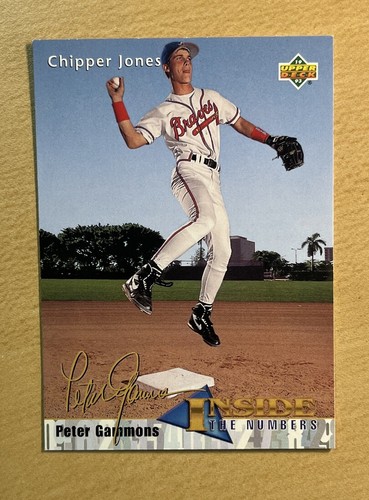 Chipper Jones 1993 Upper Deck Rookie Card #459, Inside The Numbers ...