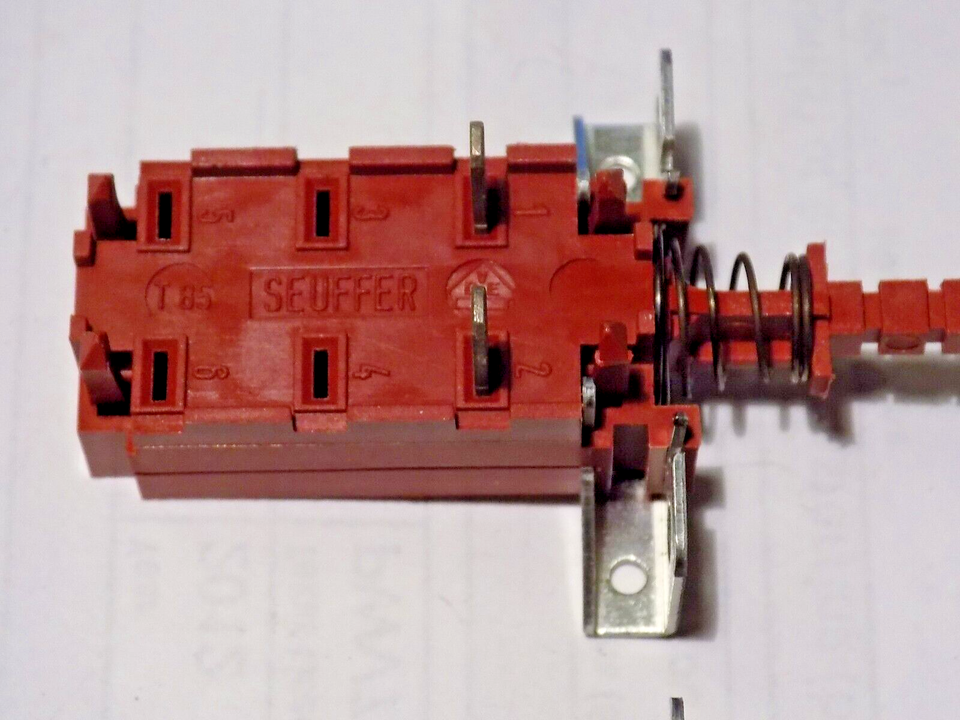 (5PCS) SEUFFER T85 636 Power Switch PUSH ON/OFF Switch 5A-250V Vintage ...