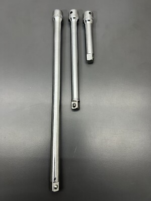 VINTAGE CRAFTSMAN 3 PC 3/8" DRIVE EXTENSION SET - 10", 6", 3" - EXC ...