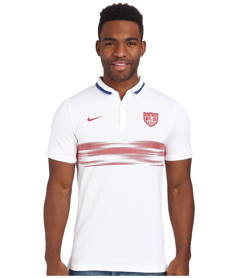 2014/15 Nike USA Soccer Polo Shirt Size Large (fits like a medium) | eBay