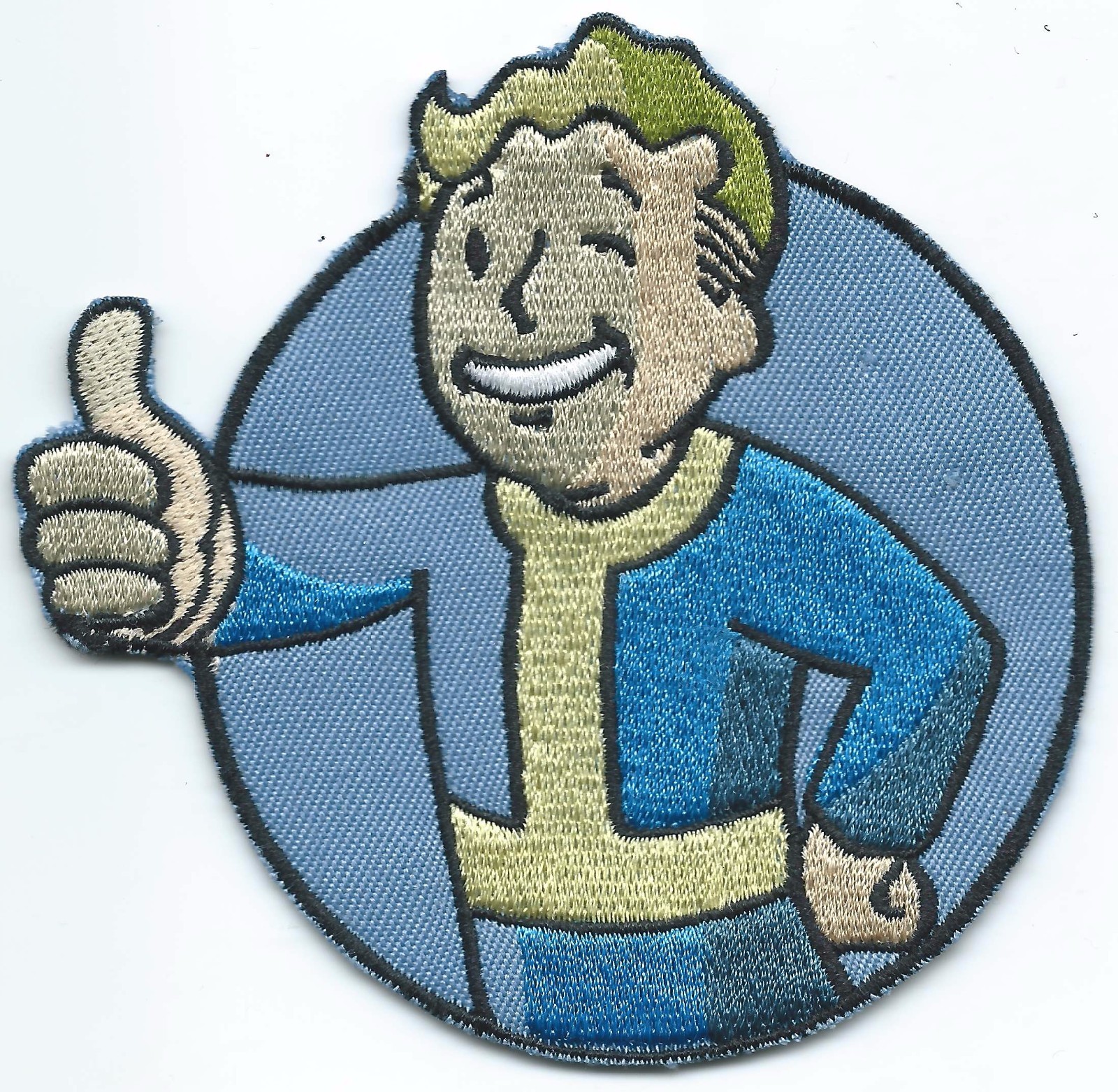 Vault Boy Fallout Embroidered Patch Iron-on Motif Art Good Luck Vault ...