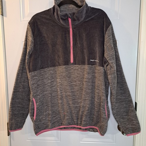 Simply Southern Fleece & Corduroy Pullover Womens XXL 1/4 Zip Long ...