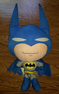 Smug Chibi Style Batman Bat Man Superhero Stuffed Plush Toy SIX FLAGS ...