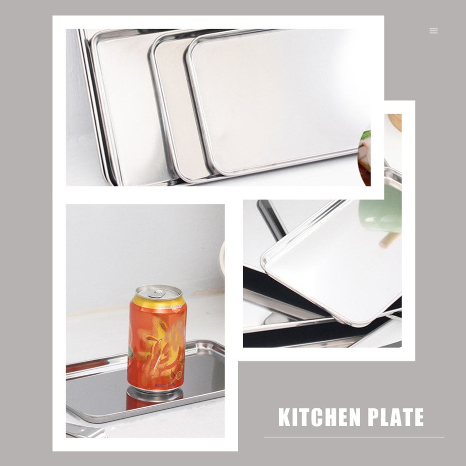 Flat Bottom Tray Rectangular Serving Platter Food Container Plate | eBay