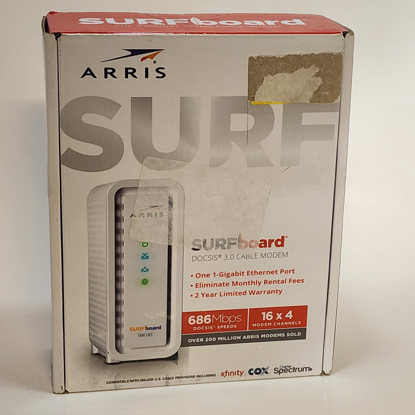 Brand New ARRIS SURFboard DOCSIS 3.0 Cable Modem - SB6183 612572204009 ...