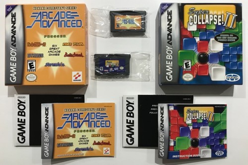 Arcade Advance + Super Collapse II Nintendo Gameboy Advance GBA ...
