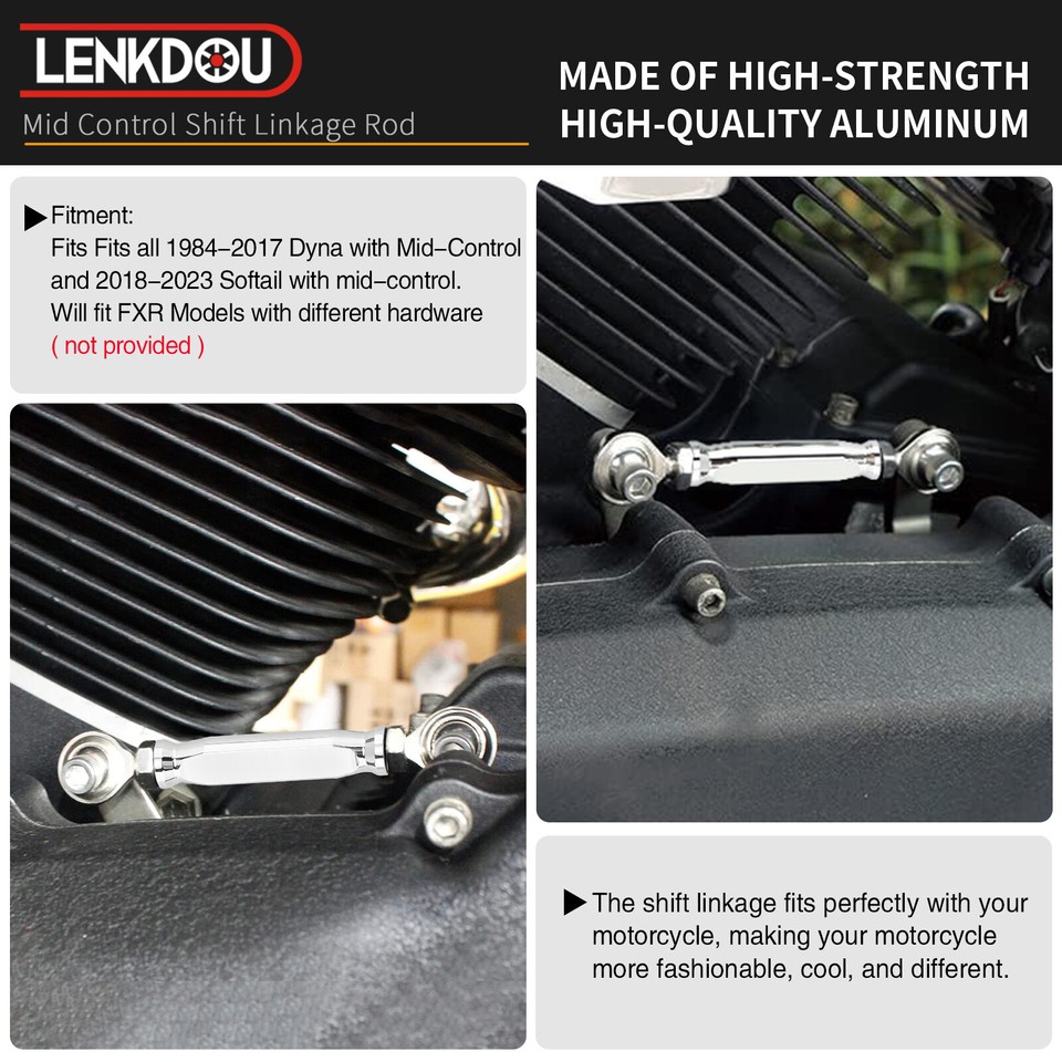 Motorcycle Shift Linkage Mid Controls Shifter Link For Harley Dyna FXD ...
