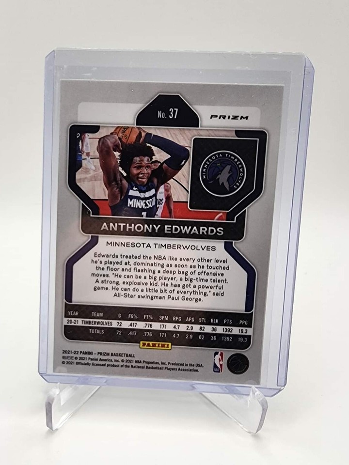 Prizm Green anthony edwards 2021-2022 2nd Year | eBay
