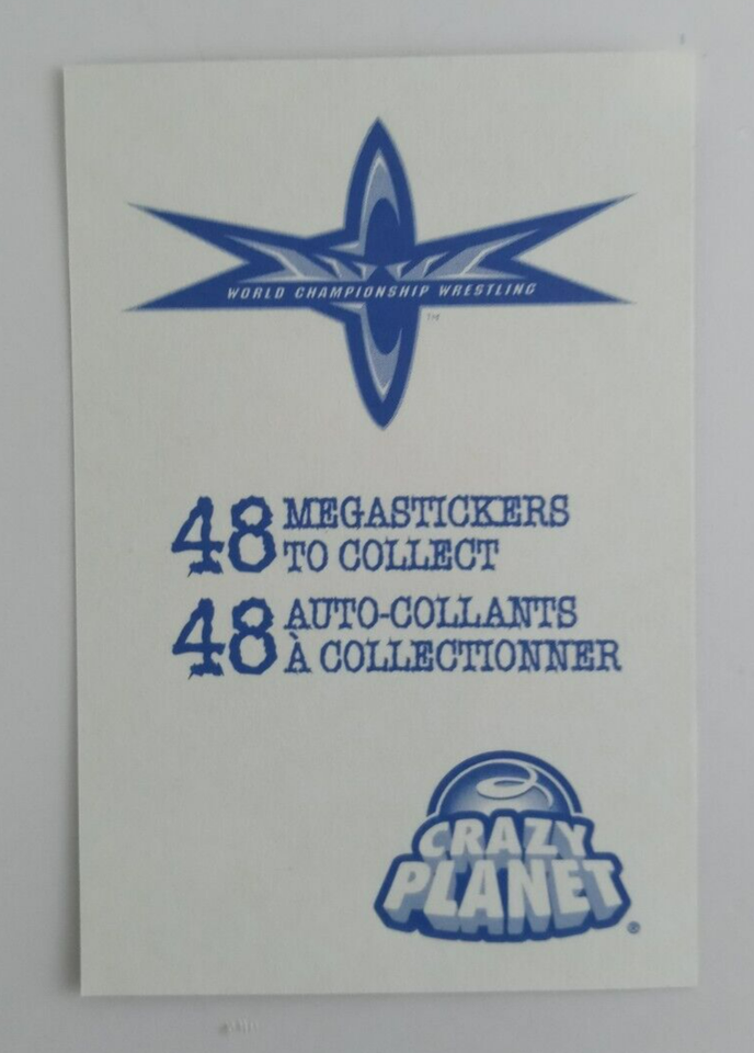 1999 Crazy Planet WCW Sticker Goldberg (C) | eBay