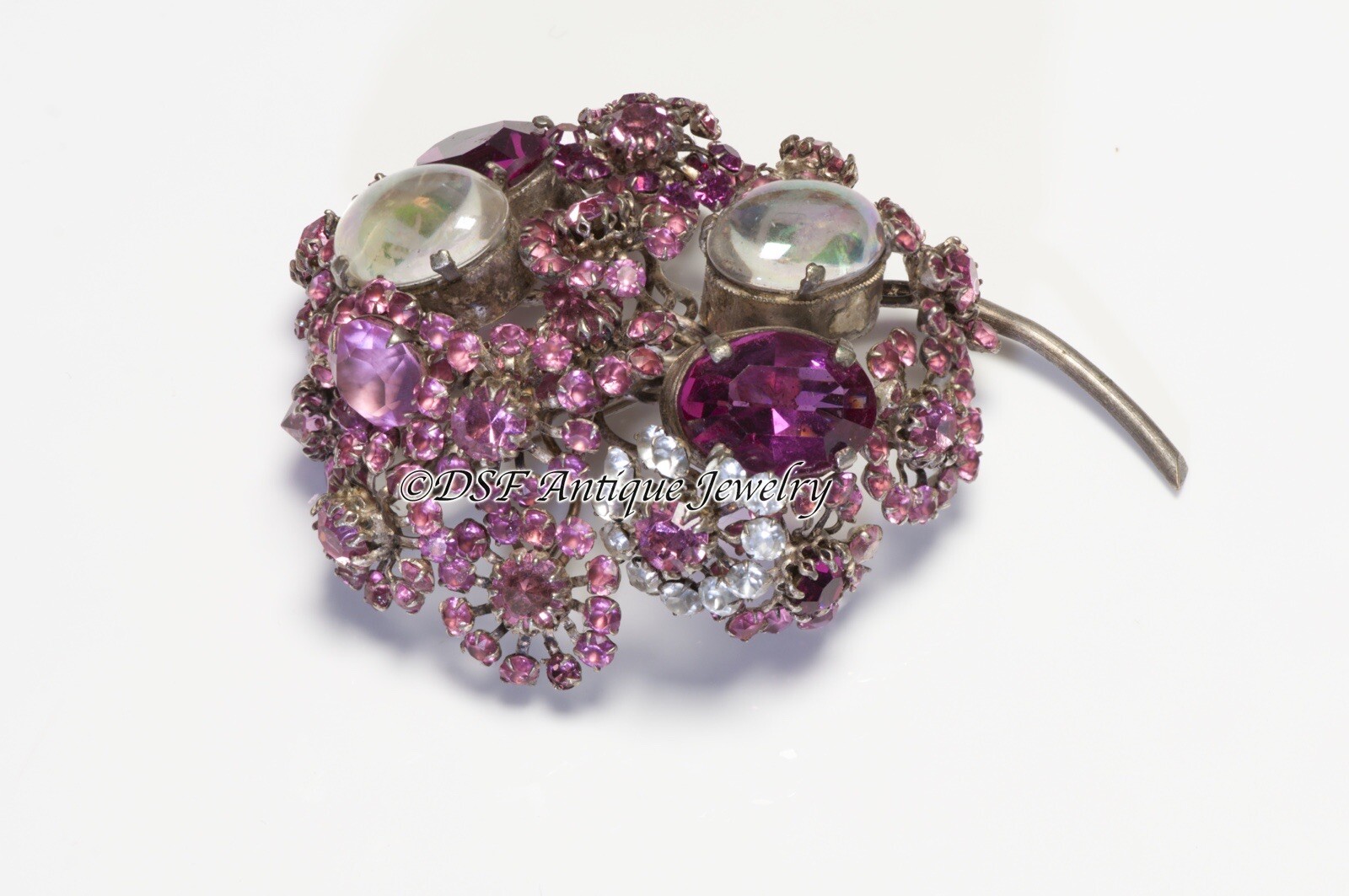 Countess Cissy Zoltowska CIS 1950’s Pink Crystal Cabo… - Gem