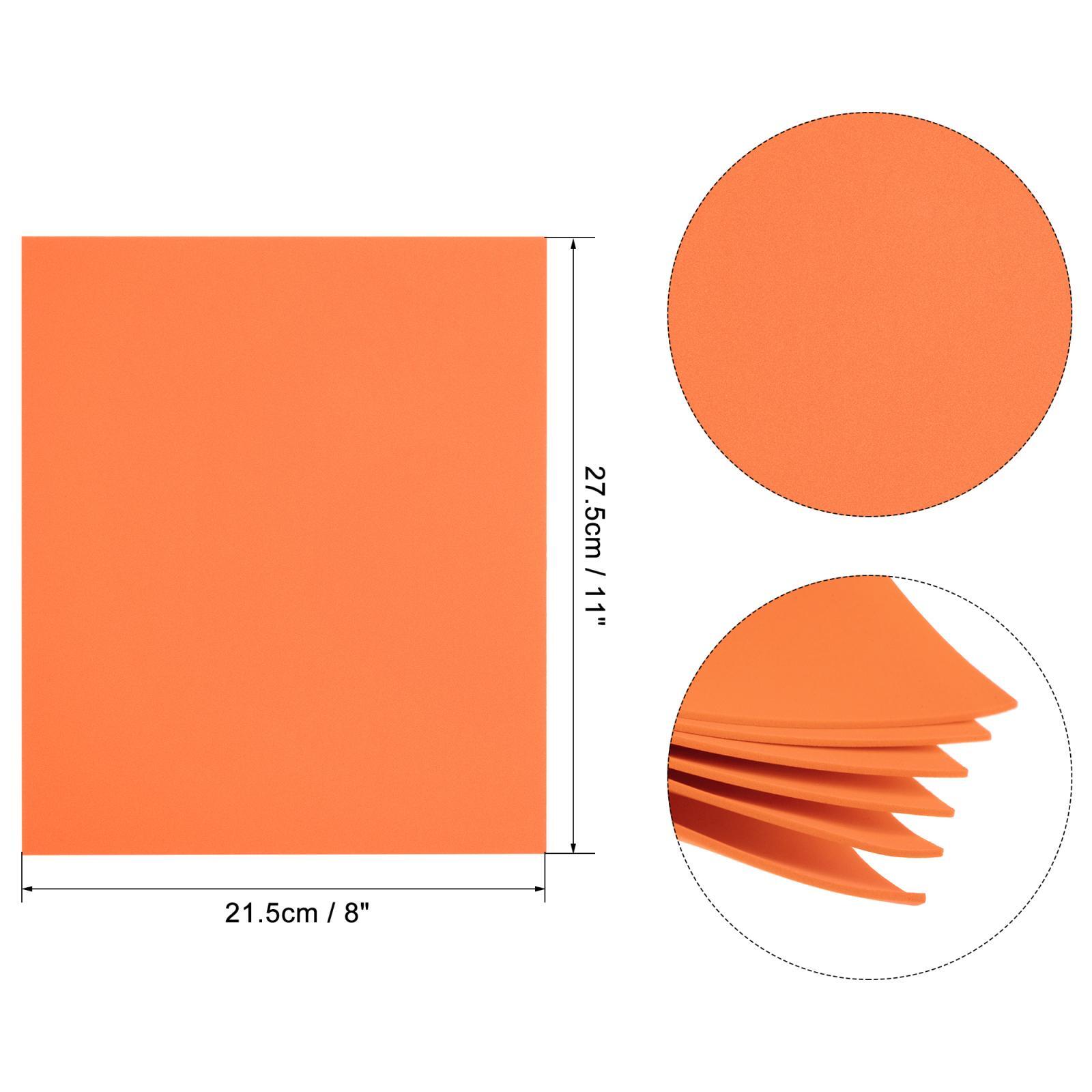 Orange EVA Foam Sheets 11 x 8 inch 1.7mm Thickness for Crafts DIY 24 ...