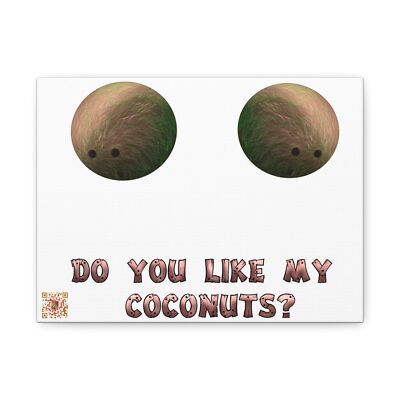 Funny Wall Art - "Do You Like My Coconuts?" Canvas Print | eBay