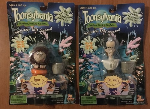 1998 Toonsylvania Igor's & Dr. Vic's Psycho Screamer Squirters 2-Piece ...
