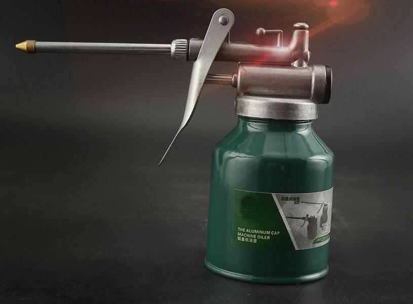 New 1pcs 250ml Metal High Pressure Pump Oiler Oil Can Gun For ...