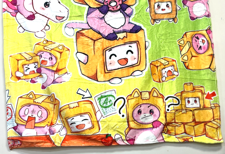 Lankybox Foxy + Boxy Throw Blanket New In Packaging 50" x 40" | eBay