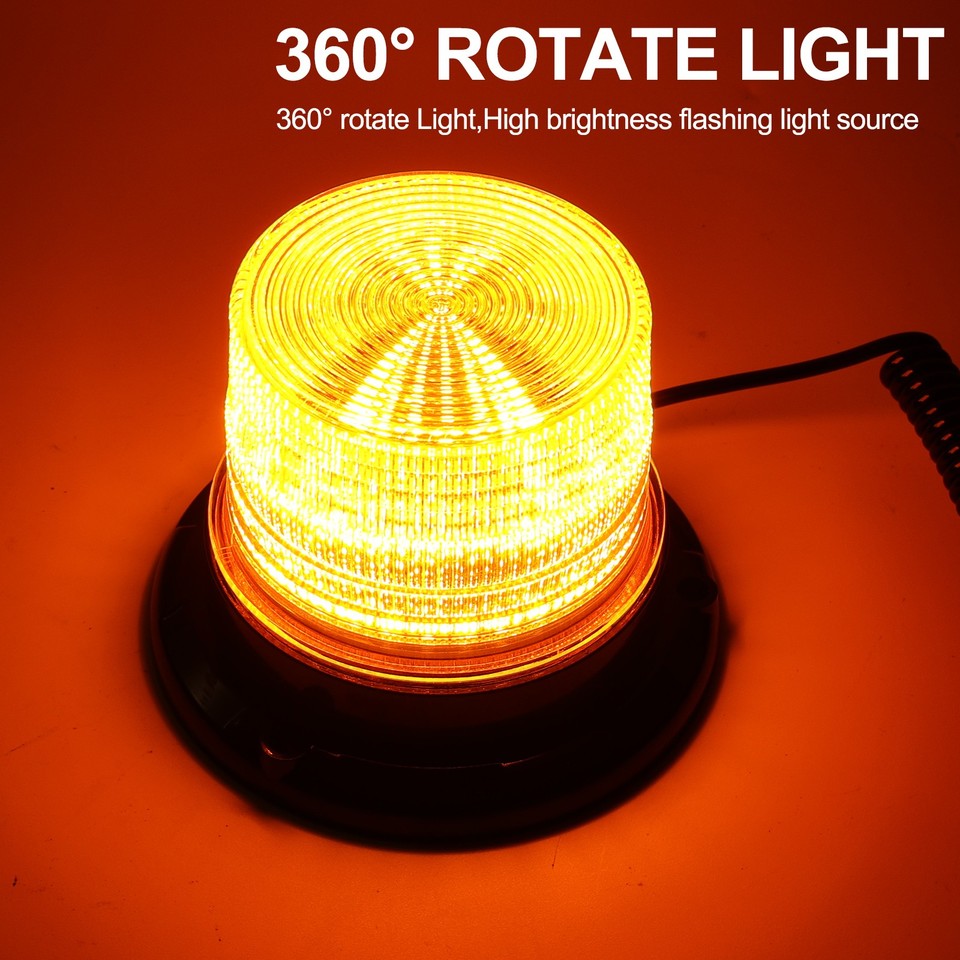 24LED Warning Strobe Amber Flashing Beacon Magnetic Car Roof Recovery ...