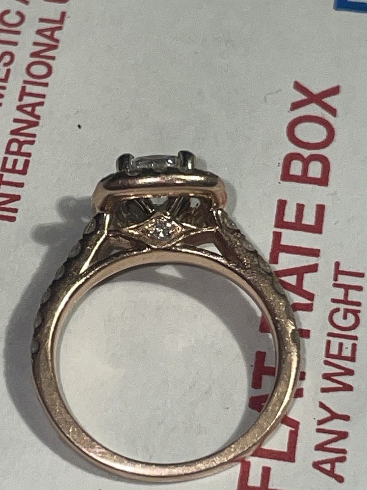 14K Rose Gold Diamond Engagement Ring Size 5 – 0.70ct GSI Certified ...