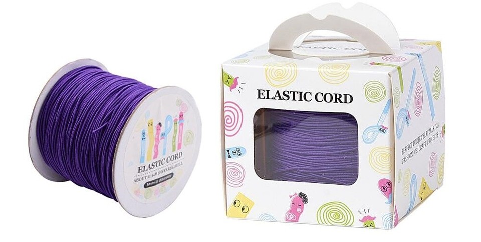 1mm ELASTIC CORD 109 yards (327 feet) 1mm ~ Beads, Jewelry, Bracelets ...