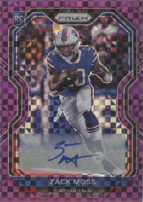 2020 Panini Prizm - Rookie Zack Moss #311 Purple Power Prizm Autographs ...