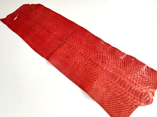 Genuine Python Snakeskin Leather real hide snake skin remnant Rattle ...