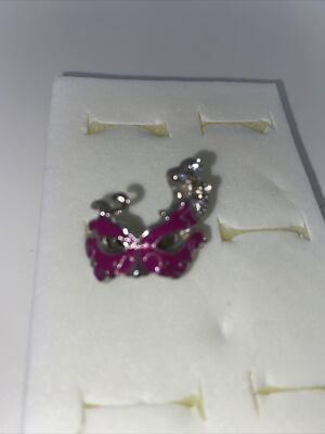 Masquerade Mardi Gras Mask Ring Adjustable Size Unisex Purple/Silver ...