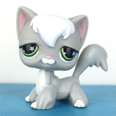 Authentic Littlest Pet Shop #954 Long Hair Angora Cat / Original Hasbro ...