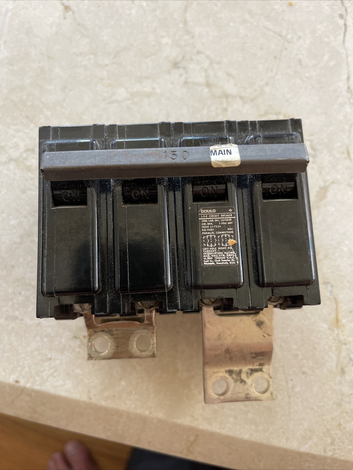 ITE GOULD Pushmatic EQ9481 EQ9483 EQ9683 EQ9685 150Amp Main Breaker | eBay