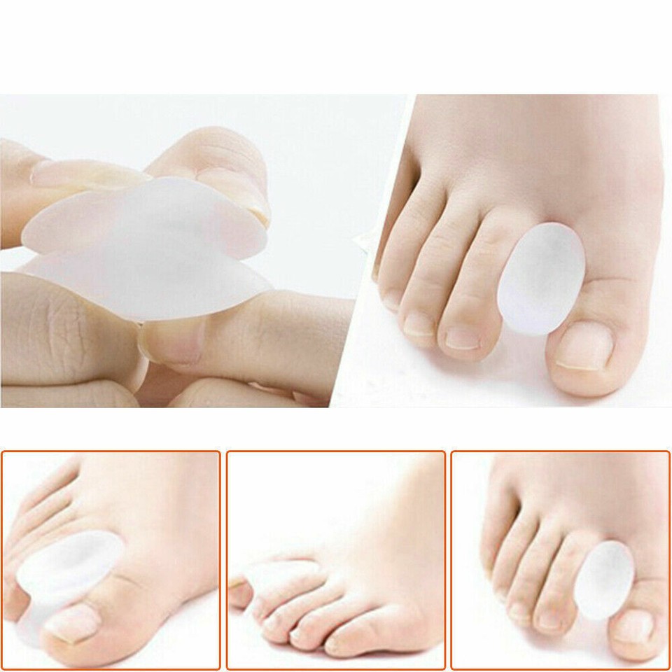 12× Silicone Soft Gel Toe Separator Bunion Toes Spacer Orthotics Pain ...