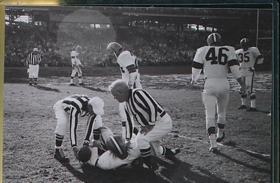 GALEN FISS BOBBY FRANKLIN 1960 CLEVELAND BROWNS ORIGINAL 35mm NEGATIVE ...