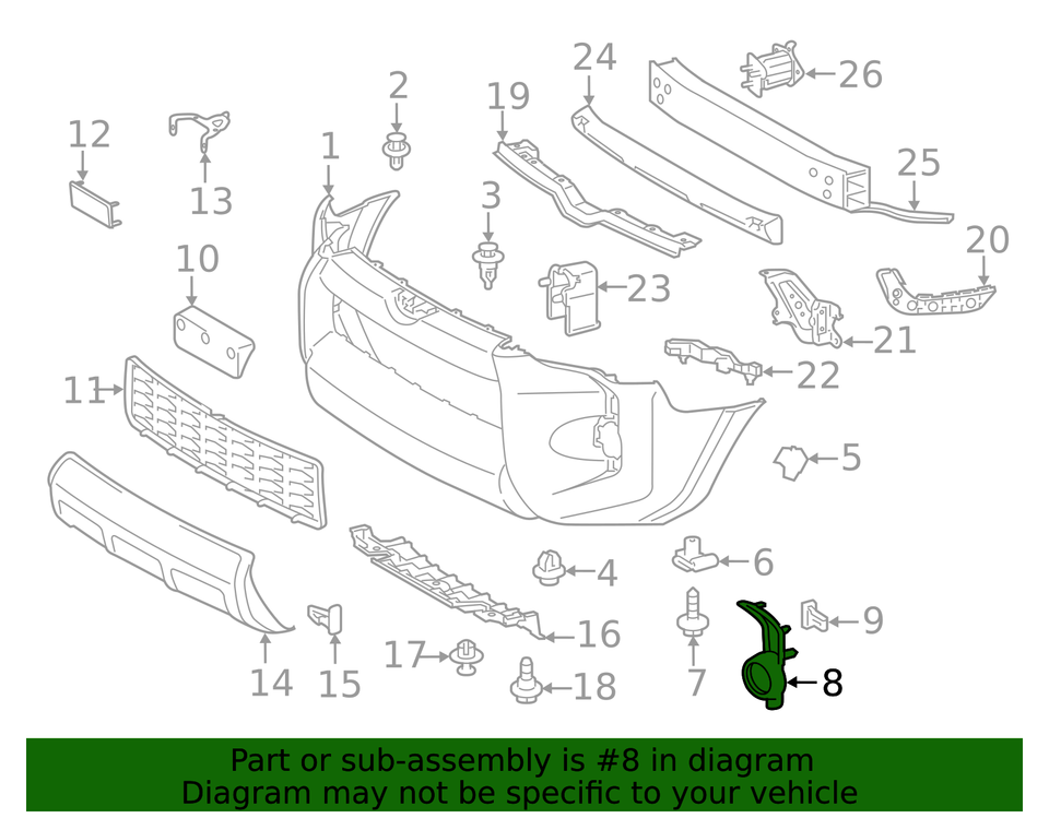 Genuine Toyota Fog Light Trim 52128-35150 | eBay