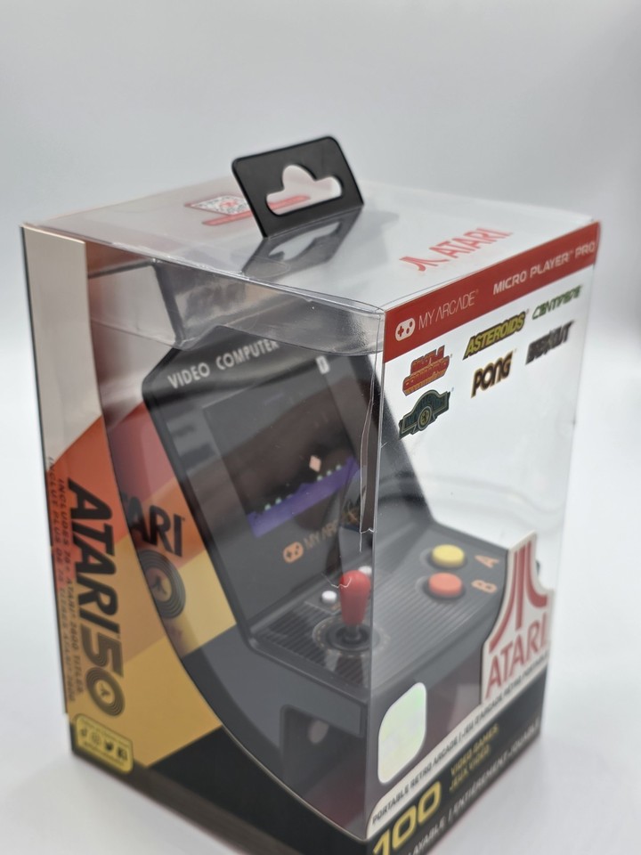 My Arcade Atari Micro Player Pro: 100 Video Games, 6.75" Mini Arcade ...