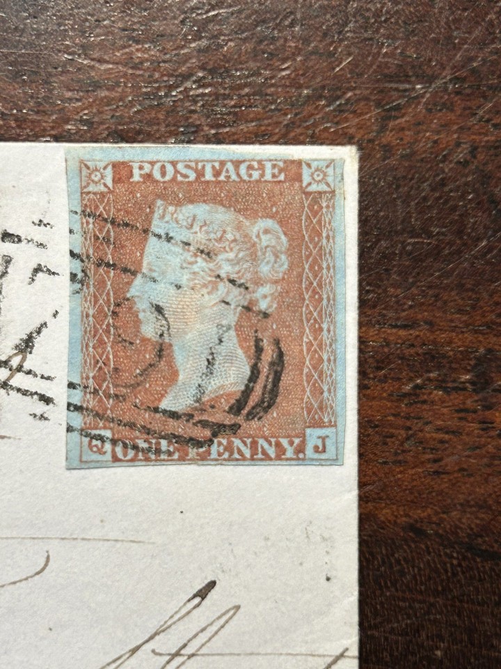 Lovely rare Norfolk Postal History QV Env 1847 1d sg8 Thetford Harling ...