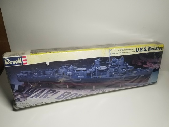 Revell USS Buckley De 51 Model Kit Ww2 Destroyer ESCORT for sale online ...