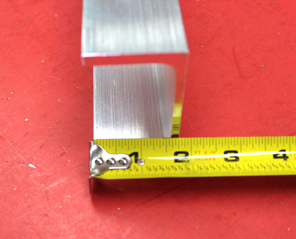 3" x 1.75" x .26" Wall 6061 T6 ALUMINUM ASSOCIATION CHANNEL 34" long ...