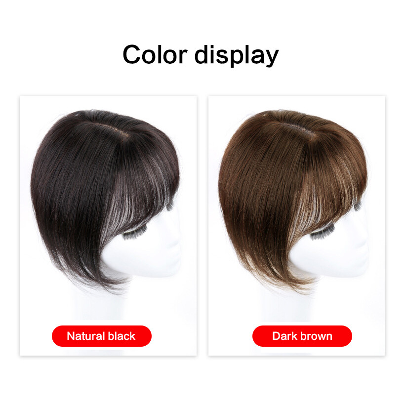 100% Human Hair Topper Large Cover Toupee Clip in Hairpiece Top Pieces ...